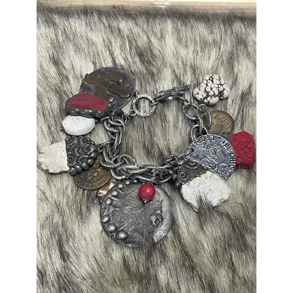 ART BY AMY LABBE | Jewelry | New Art By Amy Labbe Coin Charm Bracelet ...